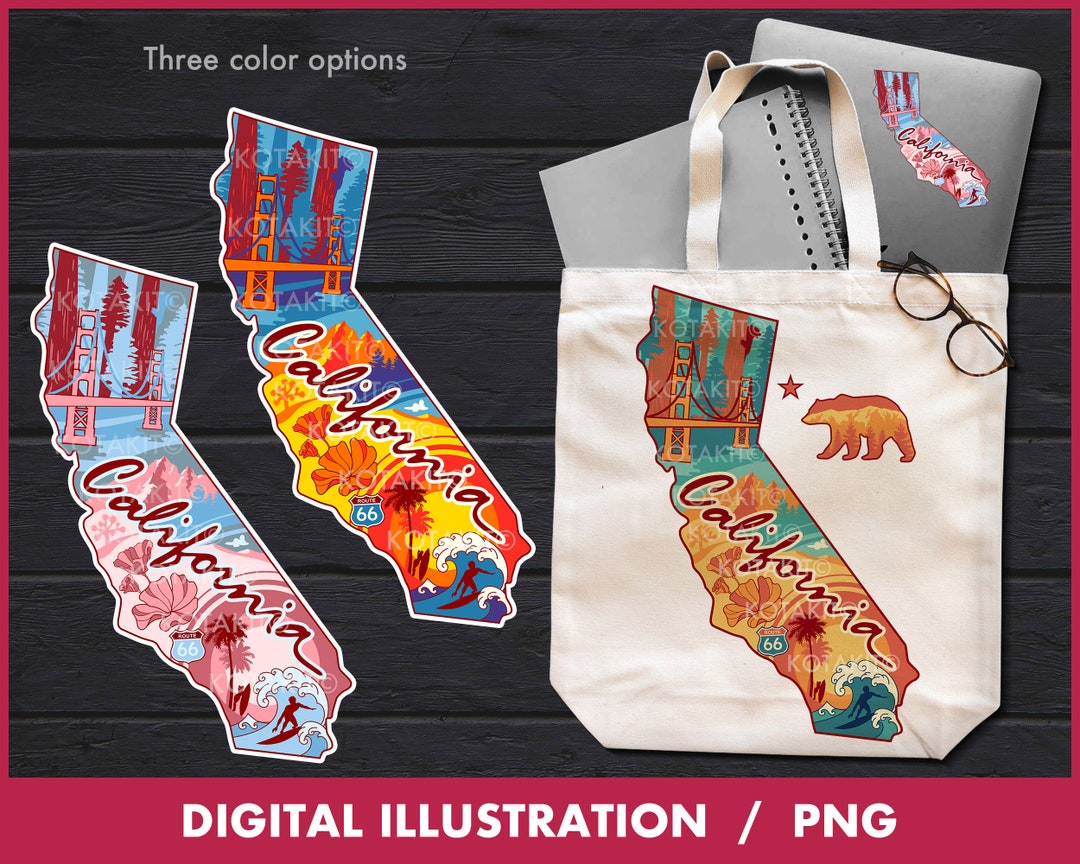 California State PNG Design / Digital Illustration San Francisco CA ...