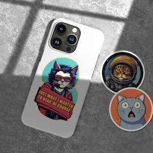 Cat Lovers Bundle, 100 Stickers PNG, Cat Lady Gift, Sticker Pack Varied ...