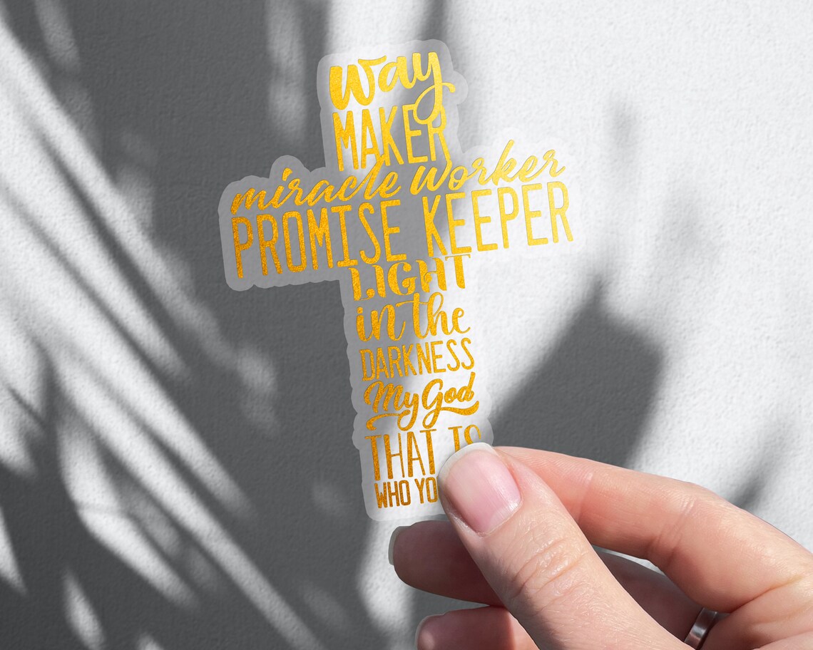 Way Maker SVG, Cross SVG, Christian Svg, Way Maker Canvas SVG, Jesus ...