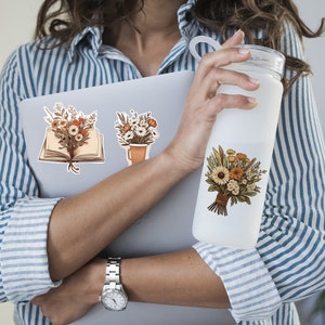 Sticker Pack Flowers Clipart PNG SVG, Floral Clip Art, Wild Flower ...