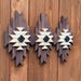 Native American Style Wall Decor, Wooden Aztec Pattern, Handmade Wall ...