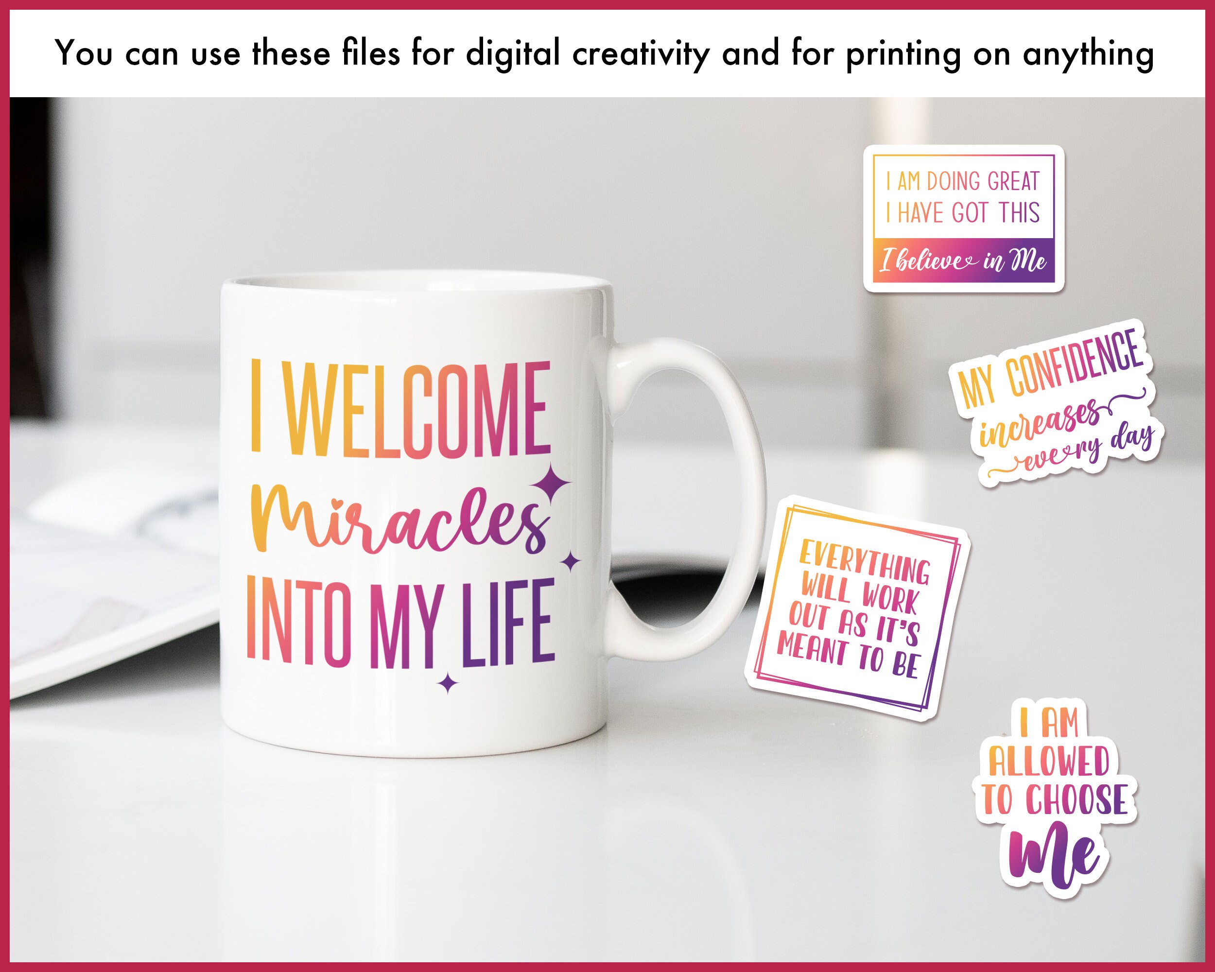 Positive Affirmations Quote Pack 28 Affirmation Quotes SVG - Etsy