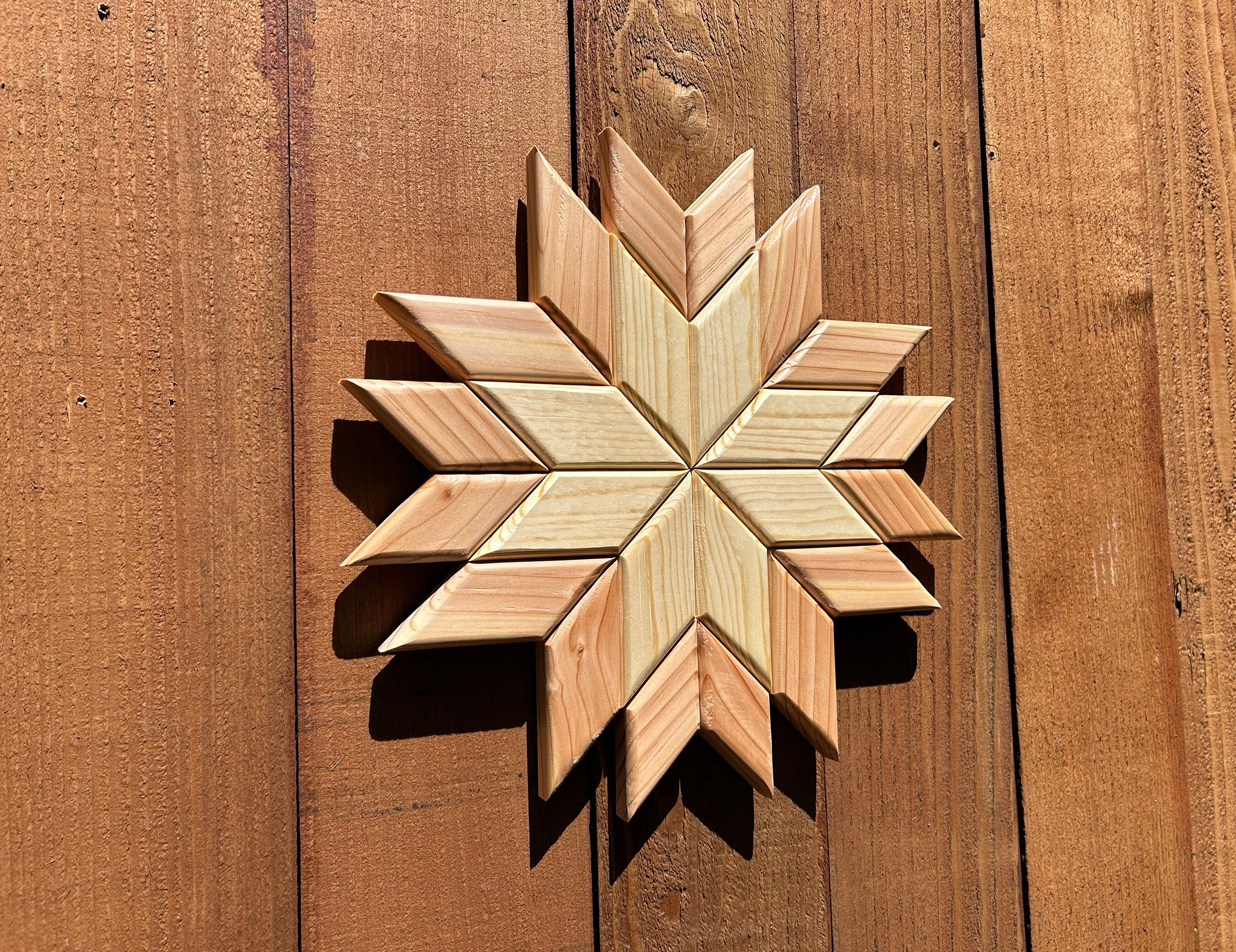 Wooden Star Wall Decor, Handmade Ethnic Decor, Navajo Pattern, Aztec ...
