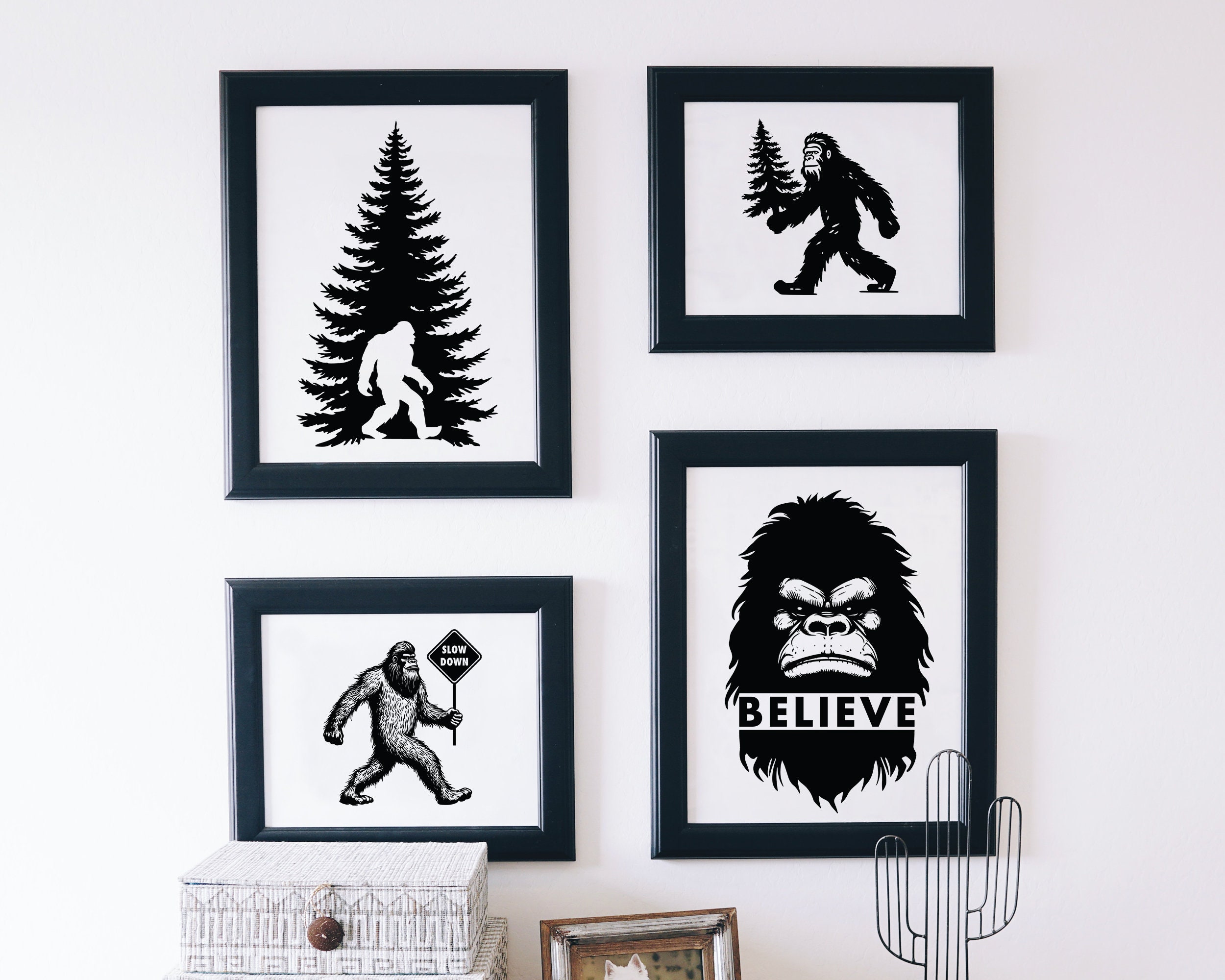 Bigfoot Sticker Pack, Yeti Sticker, Sasquatch Sticker, Digital ...