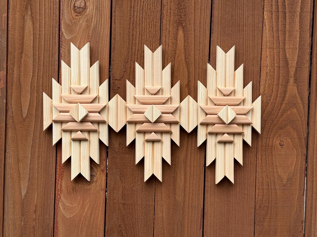 Handmade Wooden Aztec Wall Decor, Native American Style - Etsy