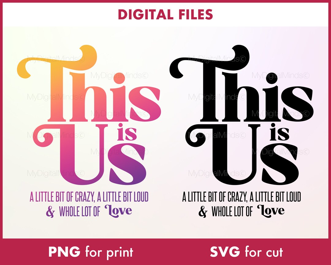This is Us SVG, Family Wall Art, Cricut Files (digital Download) - Etsy