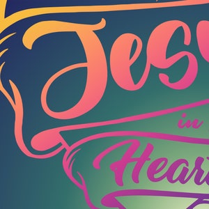 Jesus in My Heart SVG, Heart Tattoo Svg, Bible Verse SVG, Motivational ...