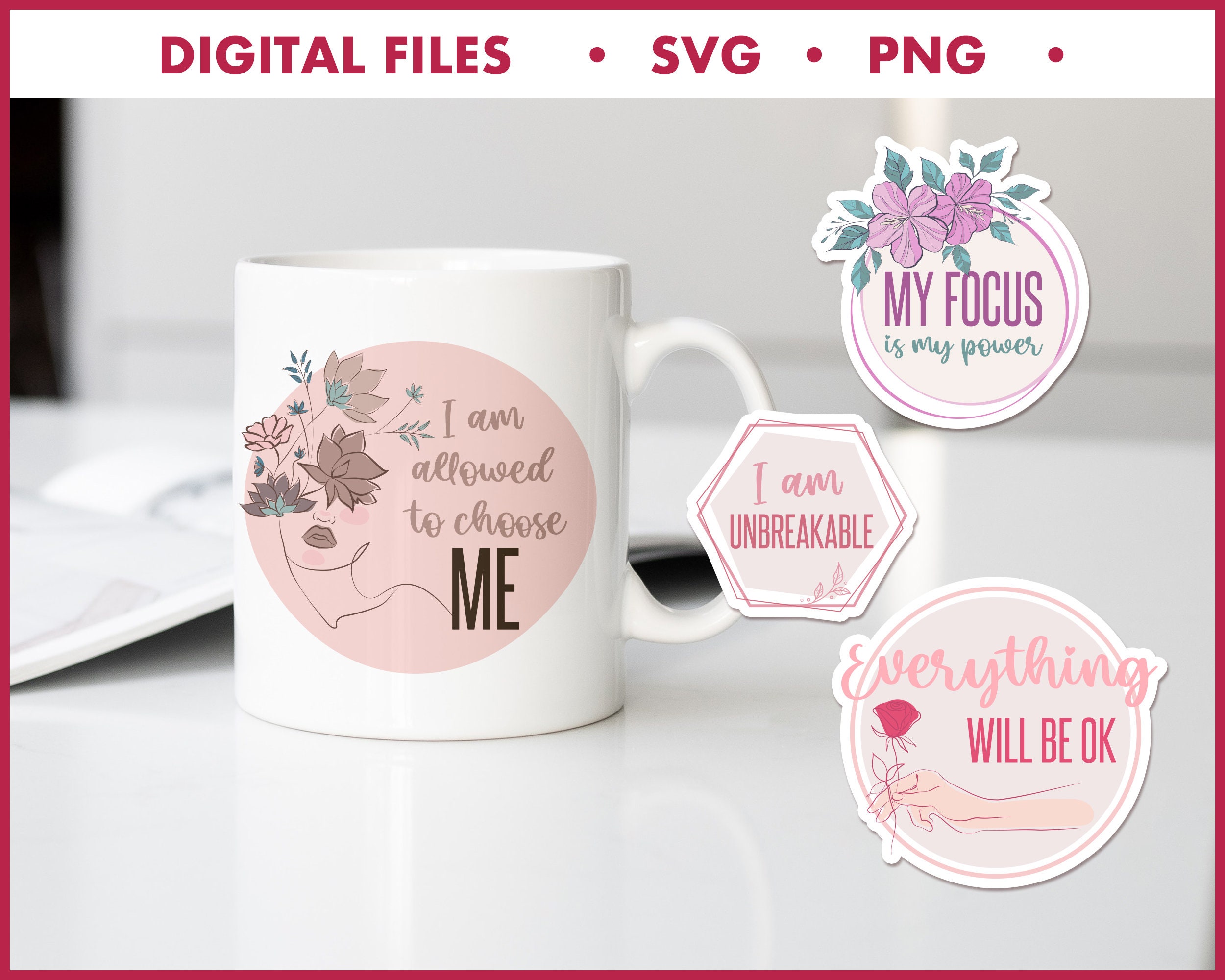 Affirmation Quotes SVG, Wall Decor Affirmations Bundle 30 Designs ...