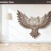 Volumetric Owl Laser Cut Files 3d Mandala Svg Ai Pdf Dxf Mandala Owl ...