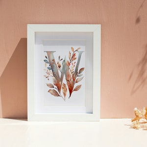 Boho Alphabet 26 PNG Download, Fall Boho Monogram Letters Watercolor ...