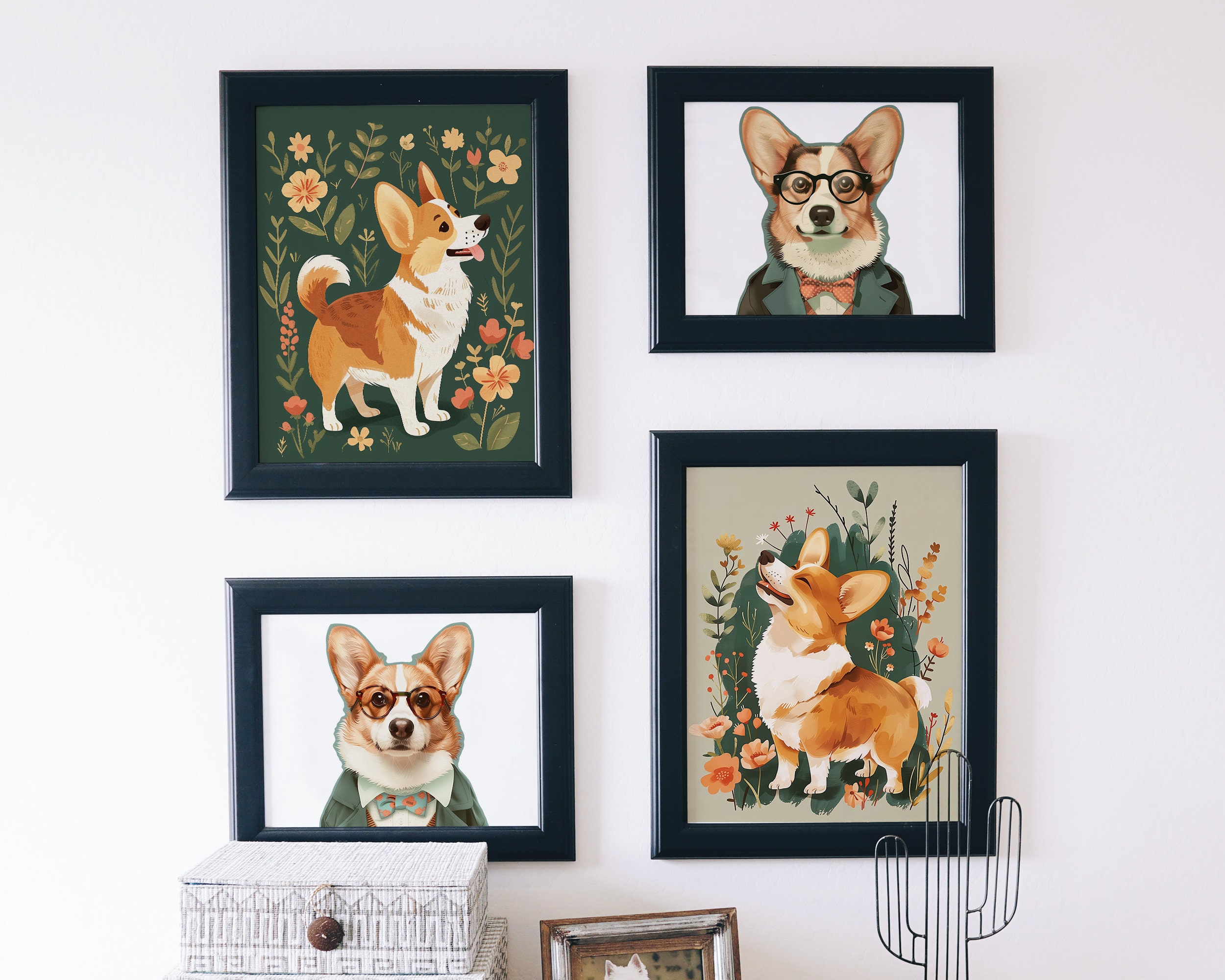 Corgi Clipart PNG, Corgi Sticker Pack, Corgi Lovers, Bundle 15 Images ...