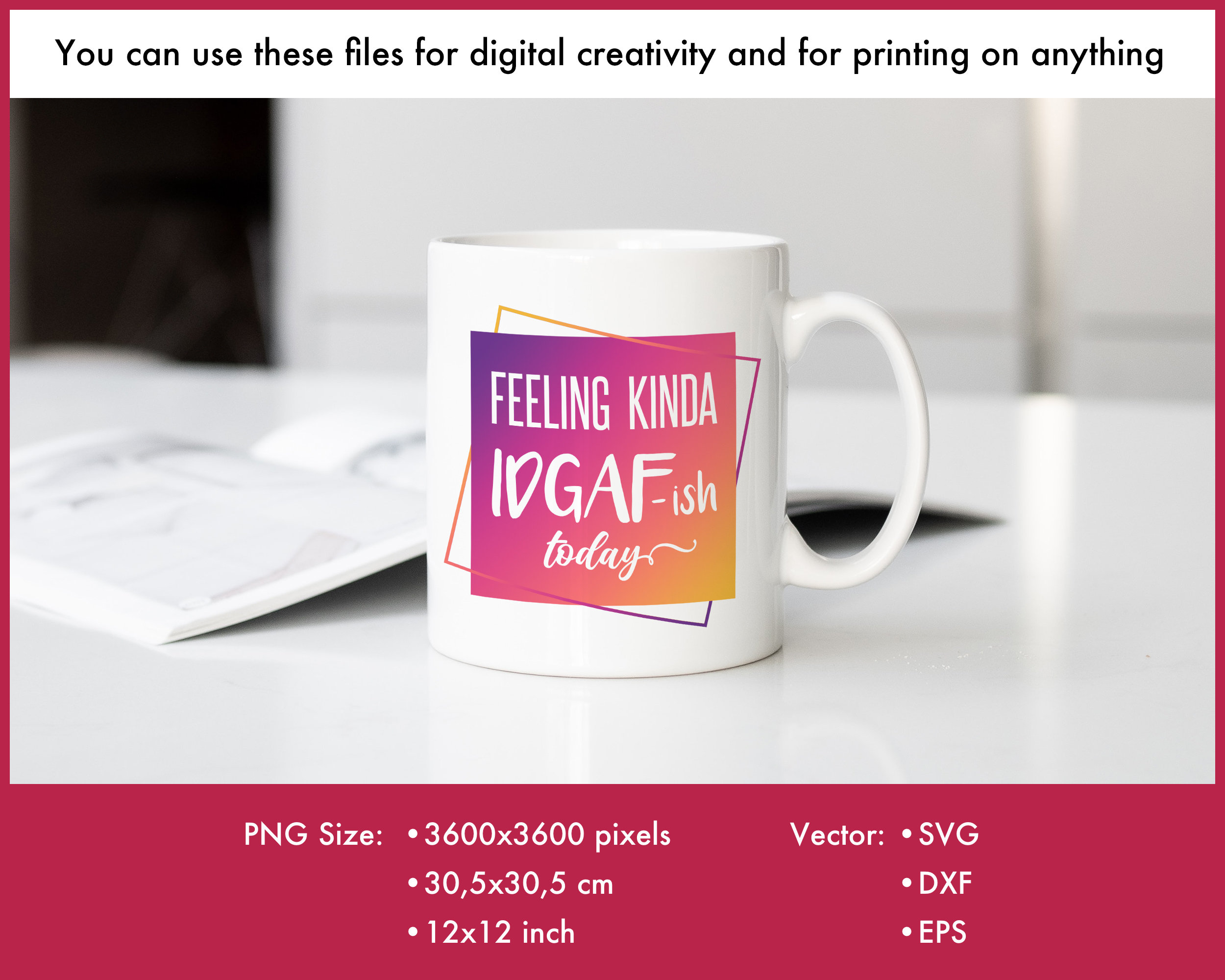 Feeling Kinda Idgaf-ish Today Svg, IDGAF , Boss Mommy, Motivational SVG ...