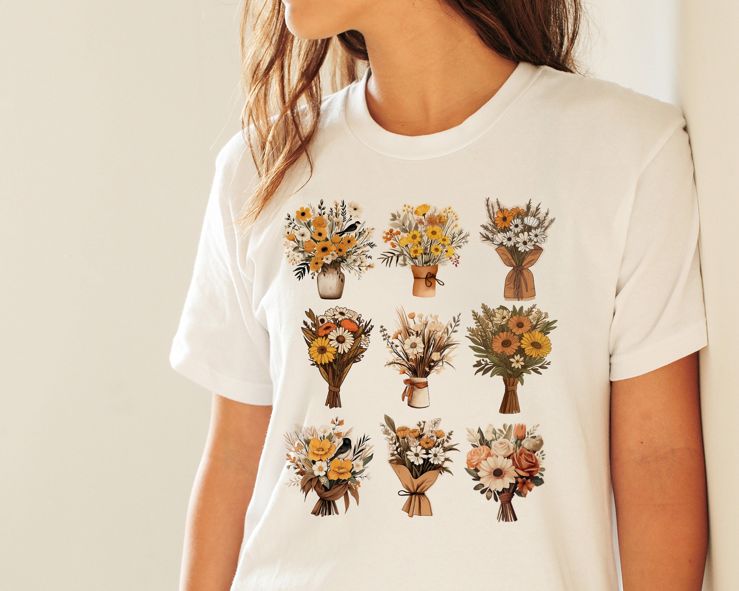 Sticker Pack Flowers Clipart PNG SVG, Floral Clip Art, Wild Flower ...