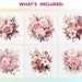 Dusty Watercolor Flowers Clipart PNG, Card Making, Dusty Pink Floral ...