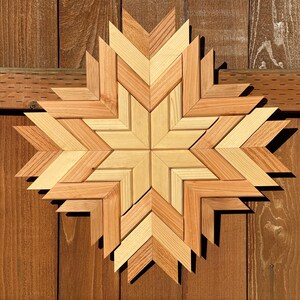 Wooden Star Wall Art, Christmas Star, Handmade Ethnic Decor, Navajo ...