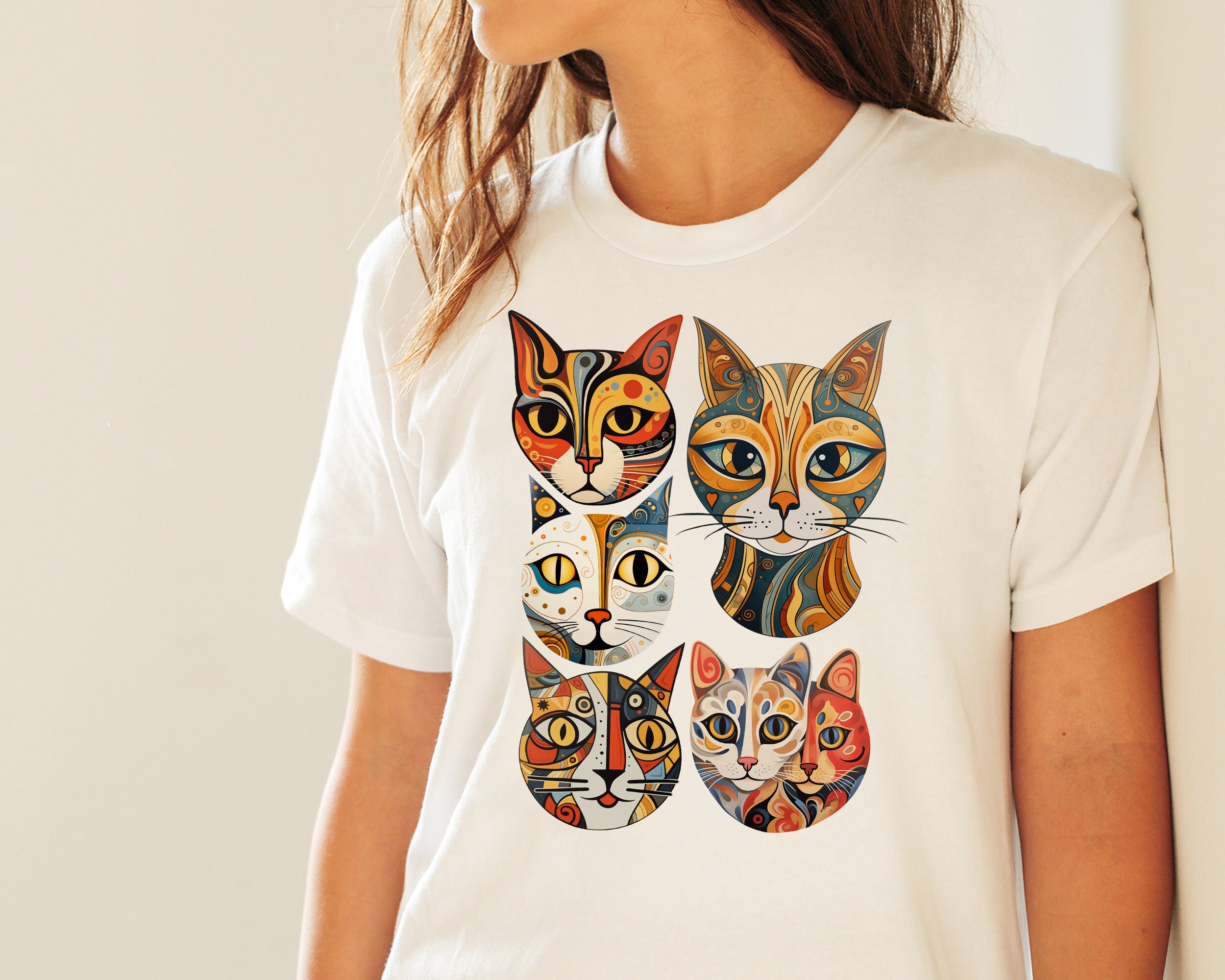 Sticker Pack Varied Cats, Cat Lover Gift, Set of Funny Cat Stickers ...
