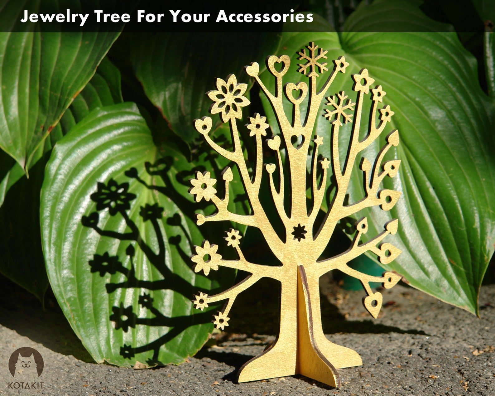 Volumetric Jewelry Tree Laser Cut Files Svg Ai Pdf Dxf Jewelry Tree ...