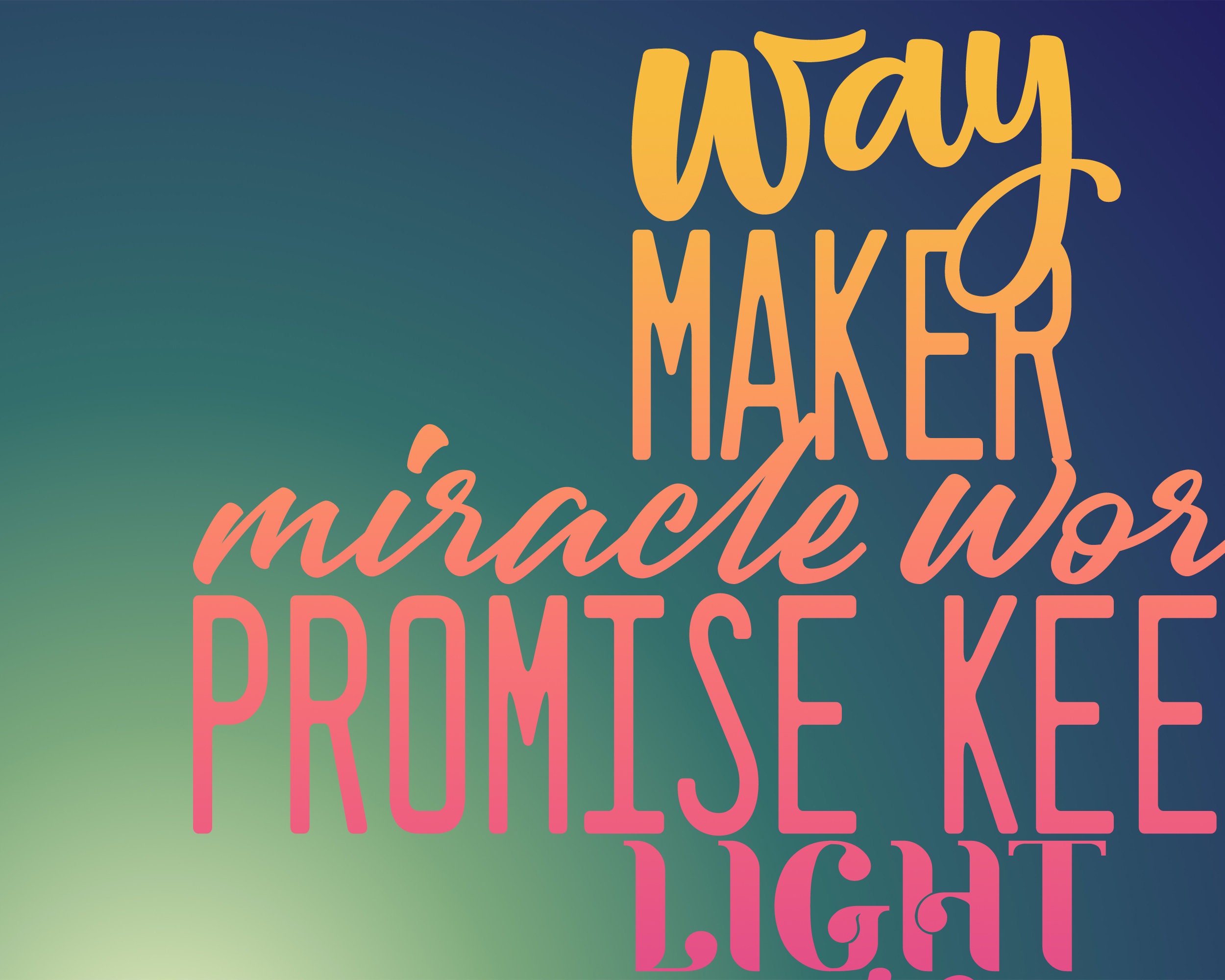 Way Maker SVG, Cross SVG, Christian Svg, Way Maker Canvas SVG, Jesus ...