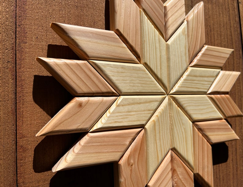 Wooden Star Wall Decor, Handmade Ethnic Decor, Navajo Pattern, Aztec ...