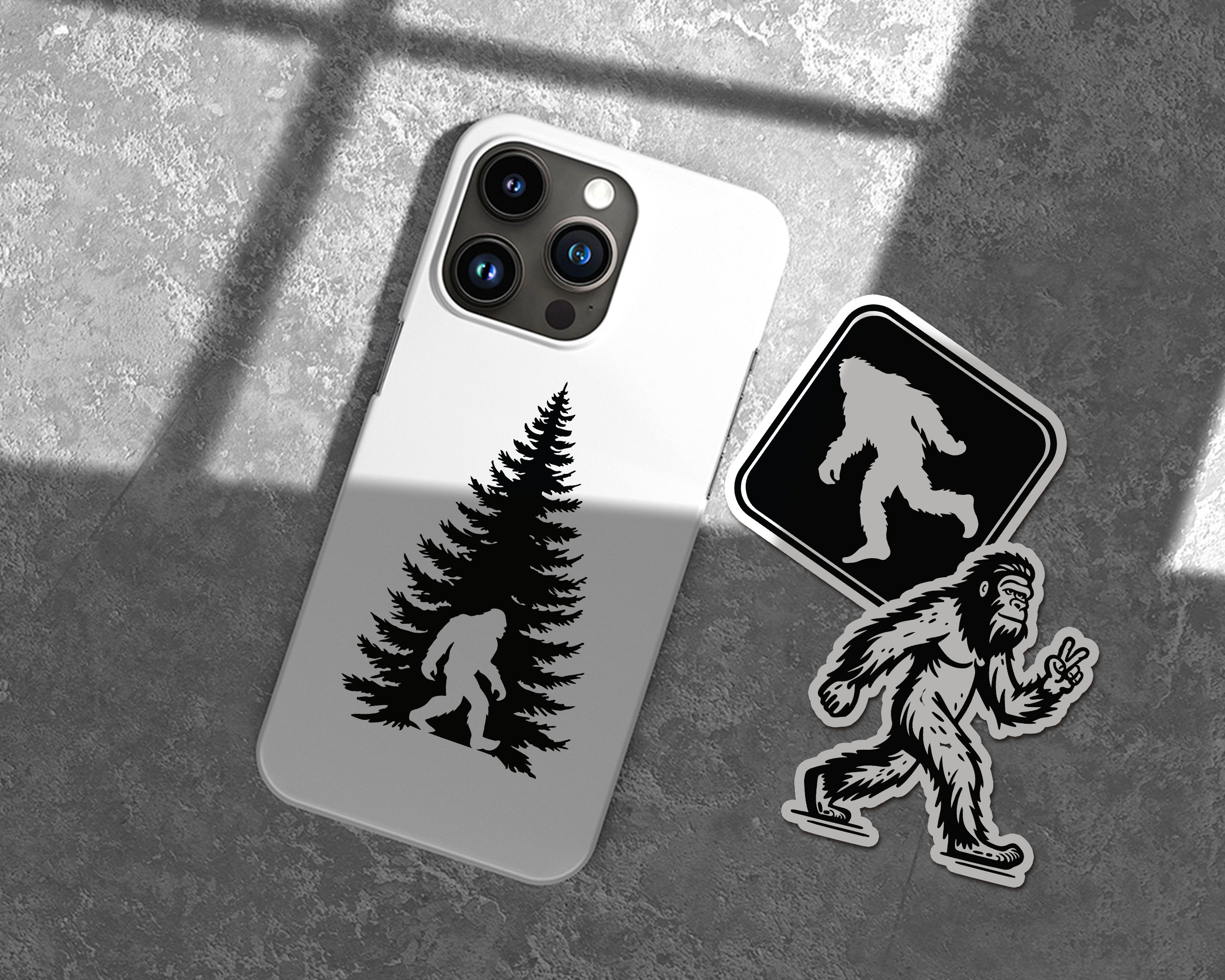 Bigfoot Sticker Pack, Yeti Sticker, Sasquatch Sticker, Digital ...