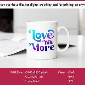 Love You More SVG PNG, Love Spell Svg, Digital Download Silhouette ...