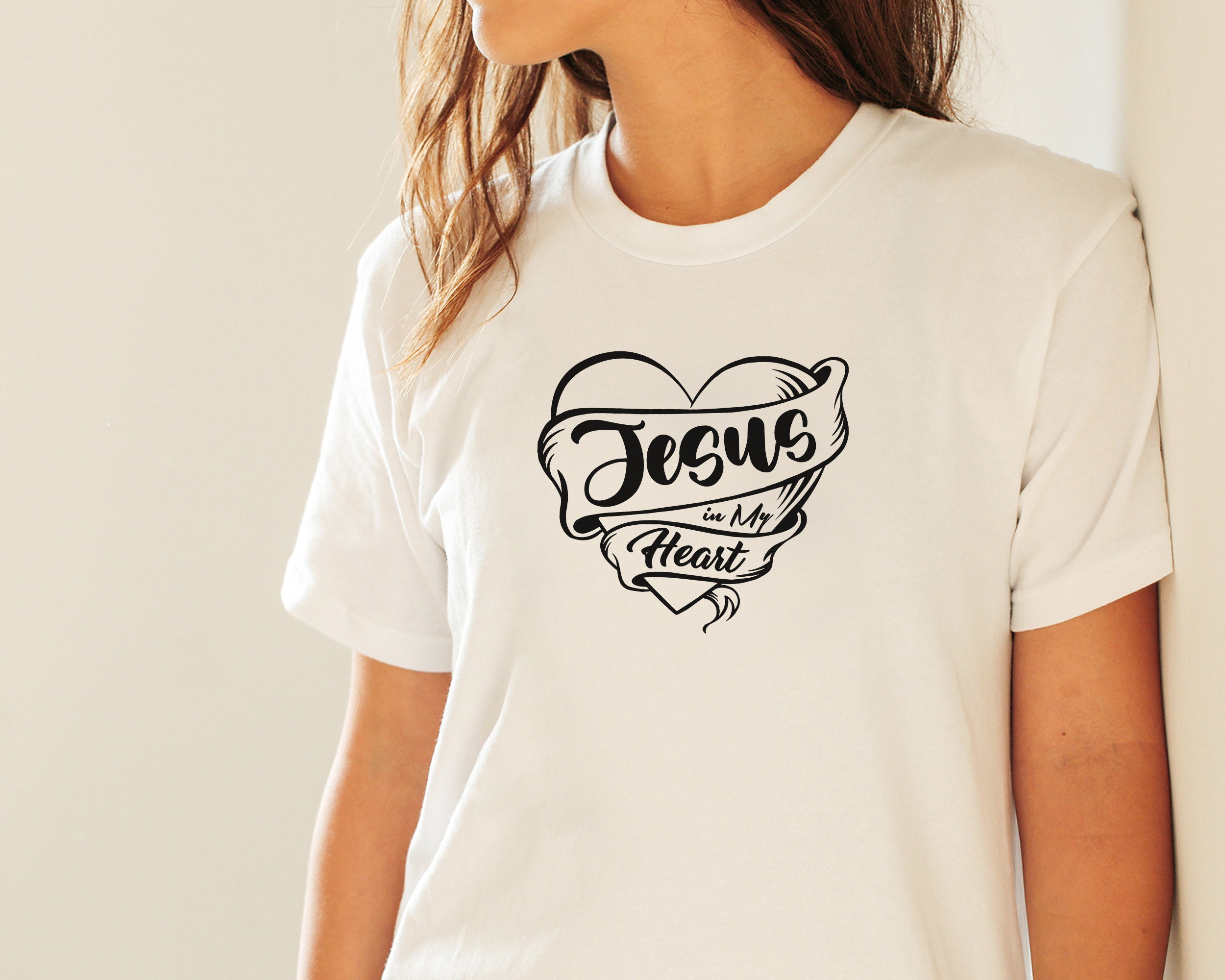 Jesus in My Heart SVG, Heart Tattoo Svg, Bible Verse SVG, Motivational ...