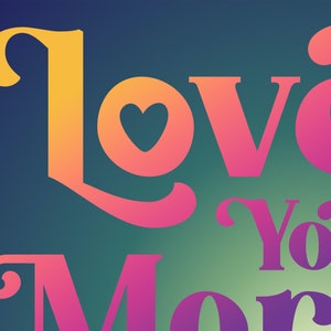 Love You More SVG PNG, Love Spell Svg, Digital Download Silhouette ...