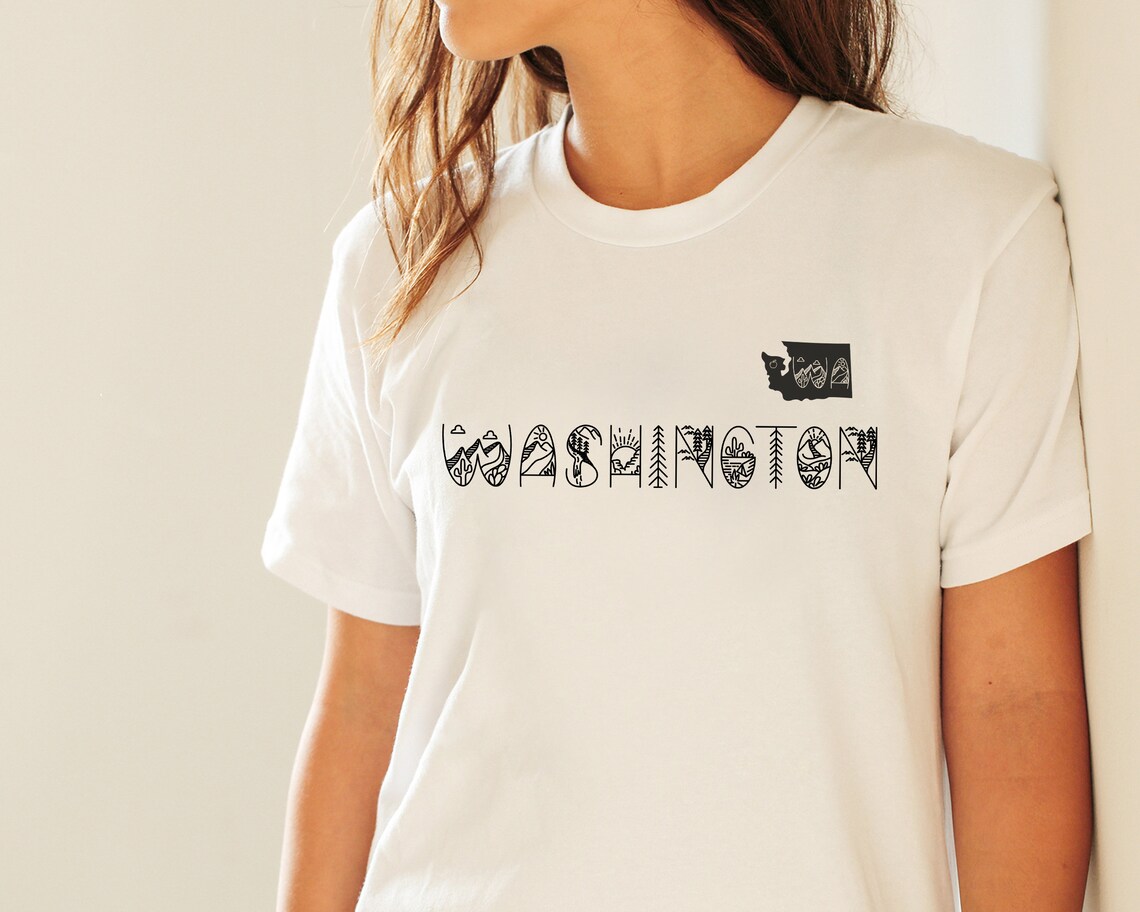 Washington State SVG PNG Design Washington USA Wall Art - Etsy