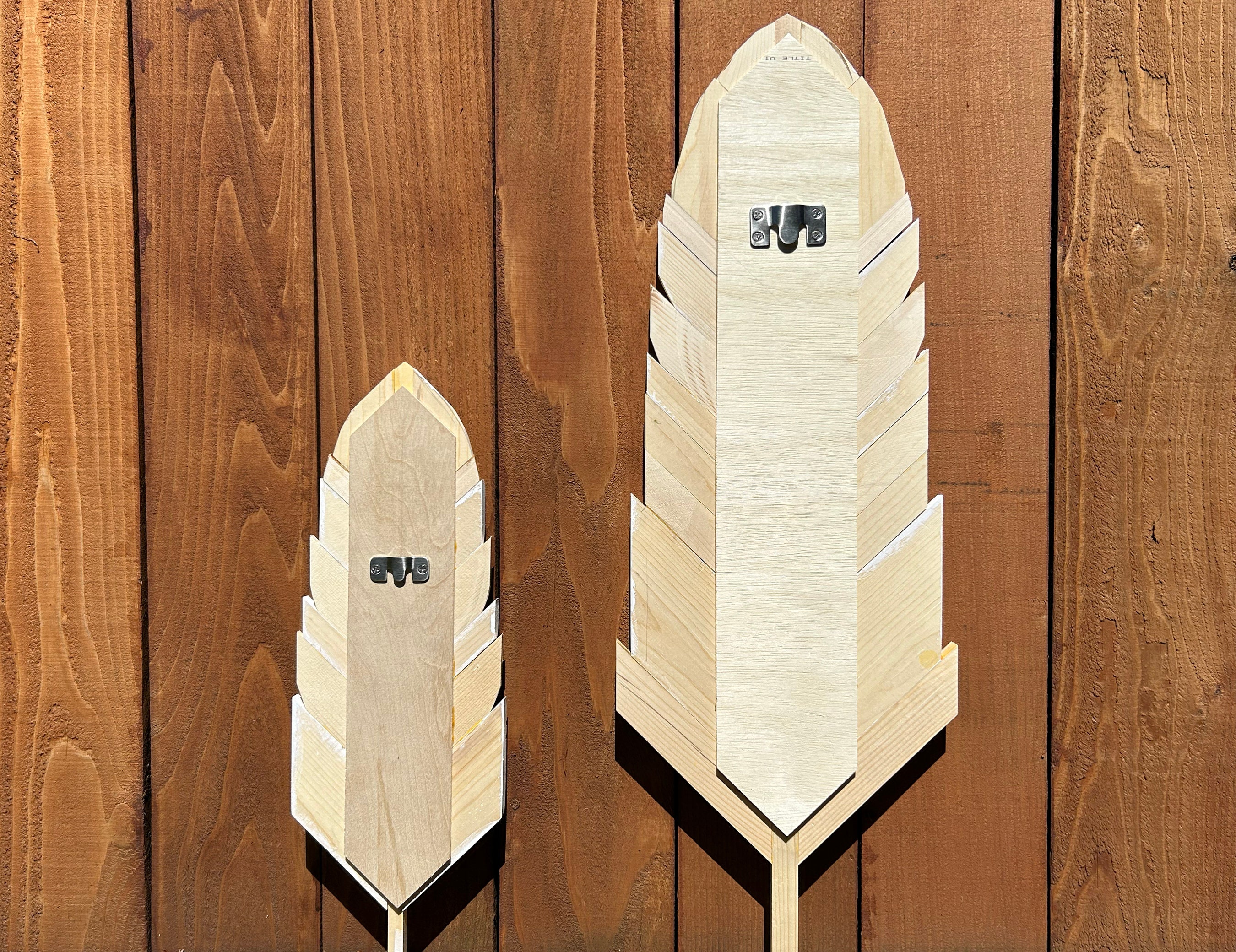 Handmade Wooden Feathers, Boho Style, Ethnic Design for Living Room ...