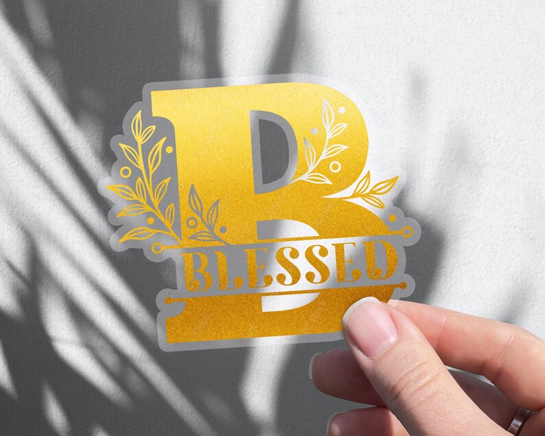 Monogram Blessed SVG, Christian SVG, Blessed for Cut, Cricut Cut File ...