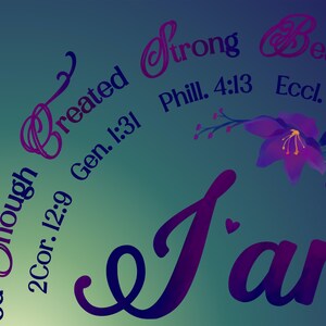 I Am Inspiration SVG, Christian Quote, Bible Verse, Christian ...