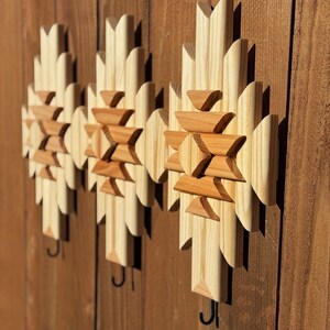Wooden Rack, Handmade Coat Rack, Keys Holder, Native American Design ...