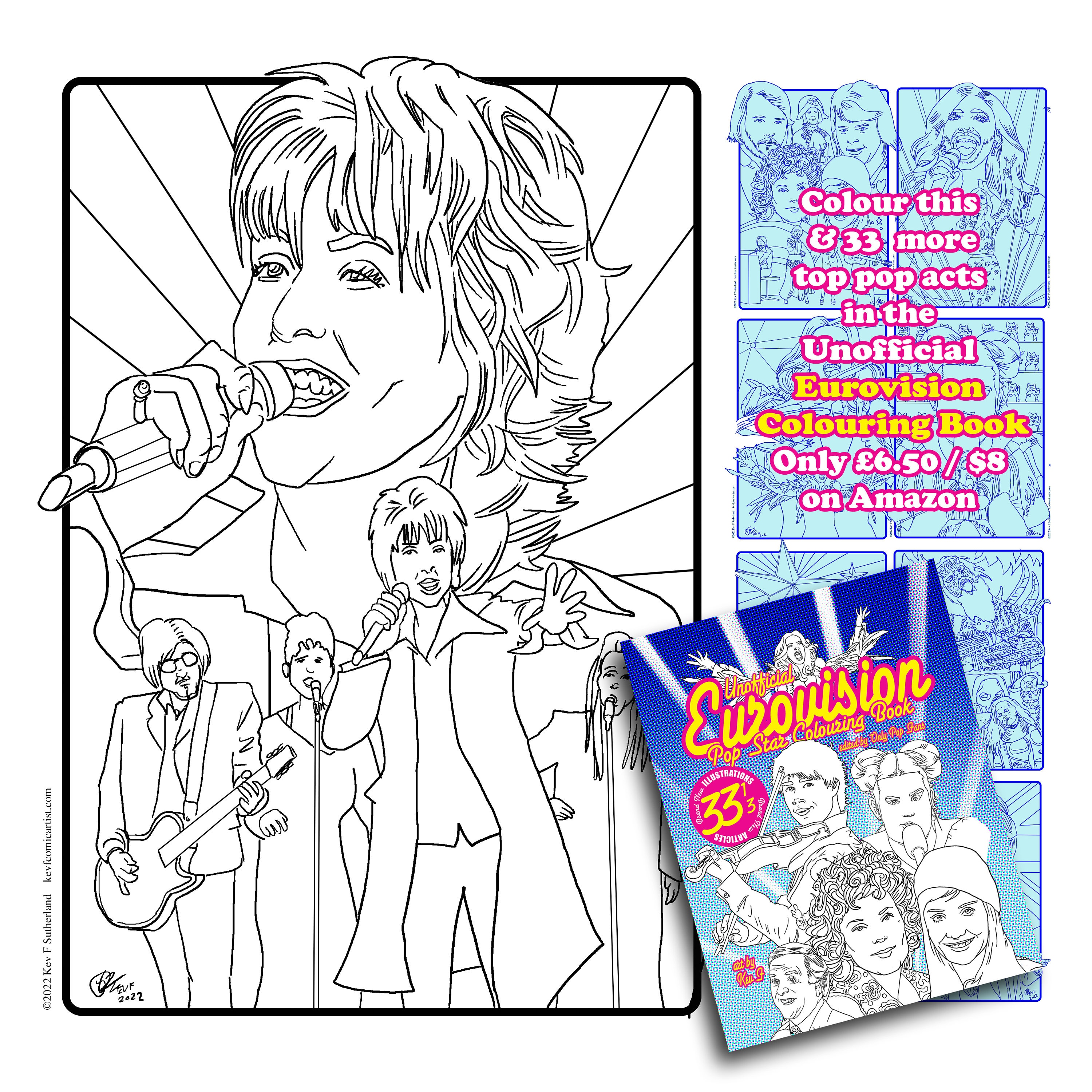 Eurovision Colouring Book - Digital Edition - Etsy