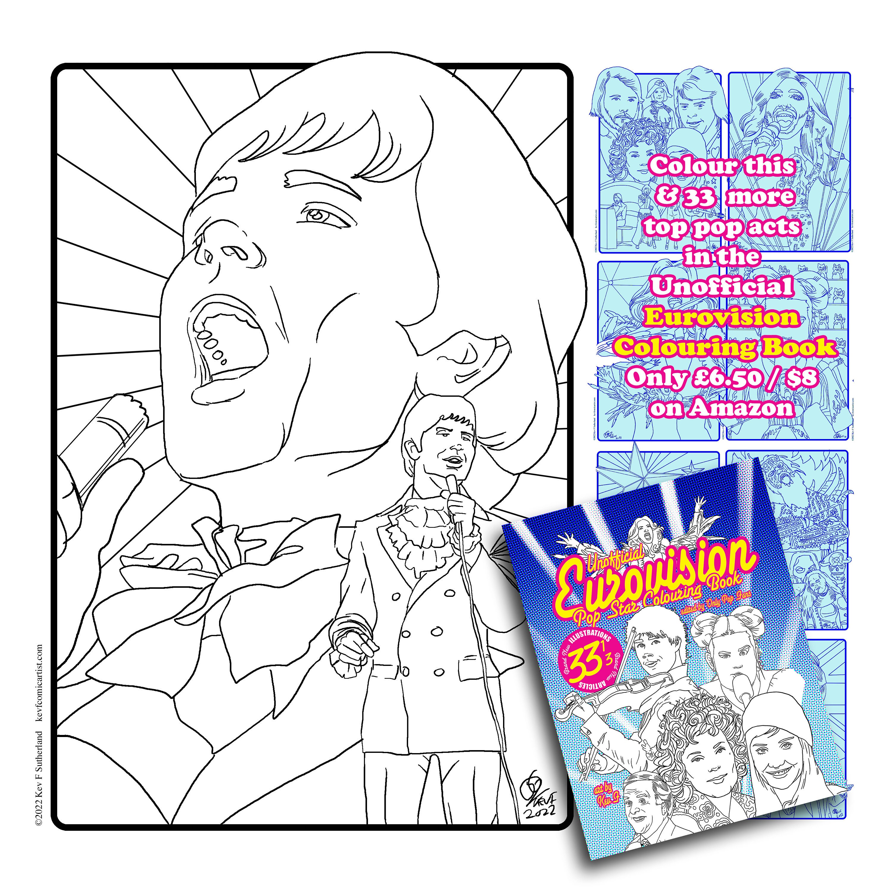Eurovision Colouring Book Signed - Etsy