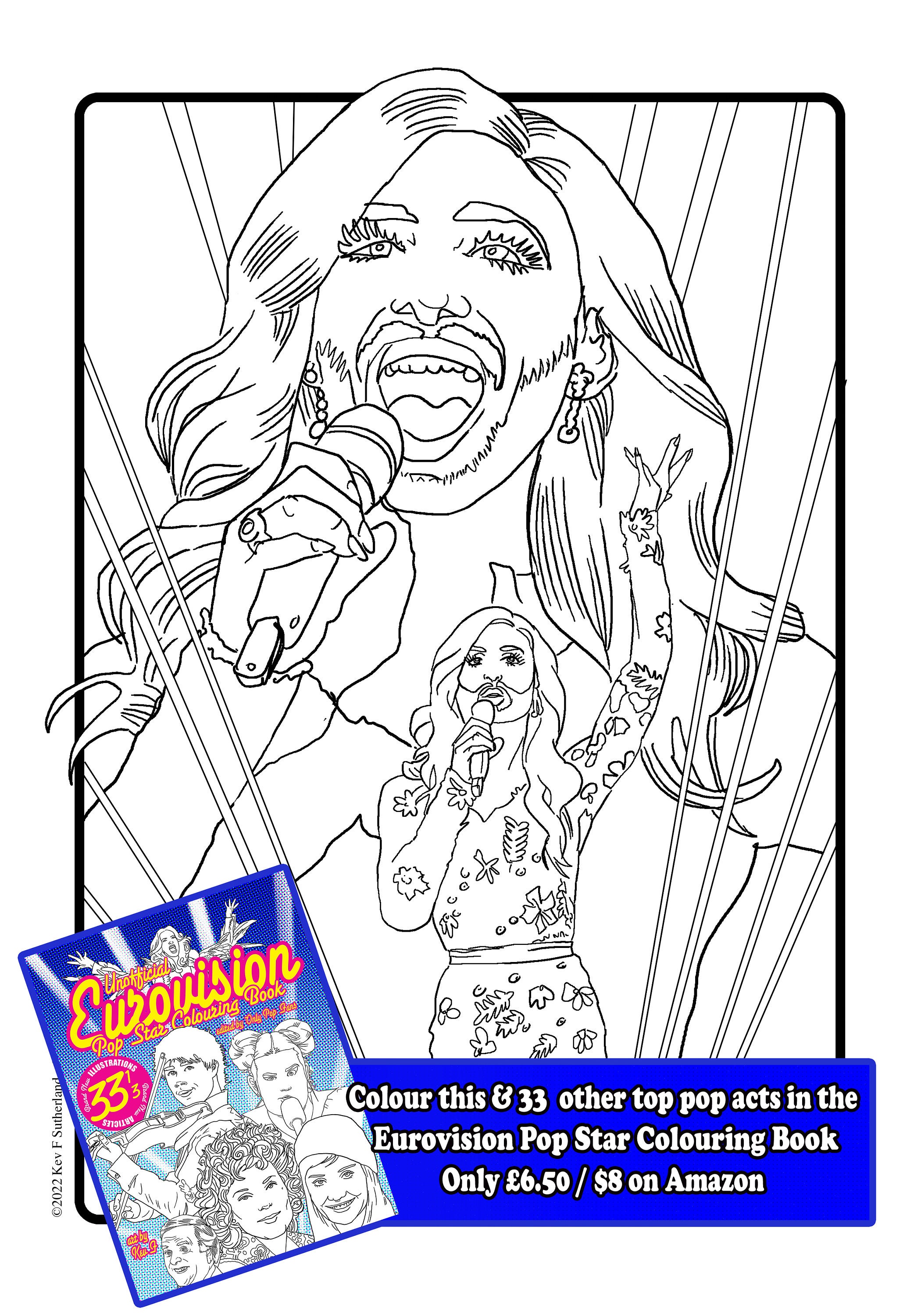 Eurovision Colouring Book Signed - Etsy