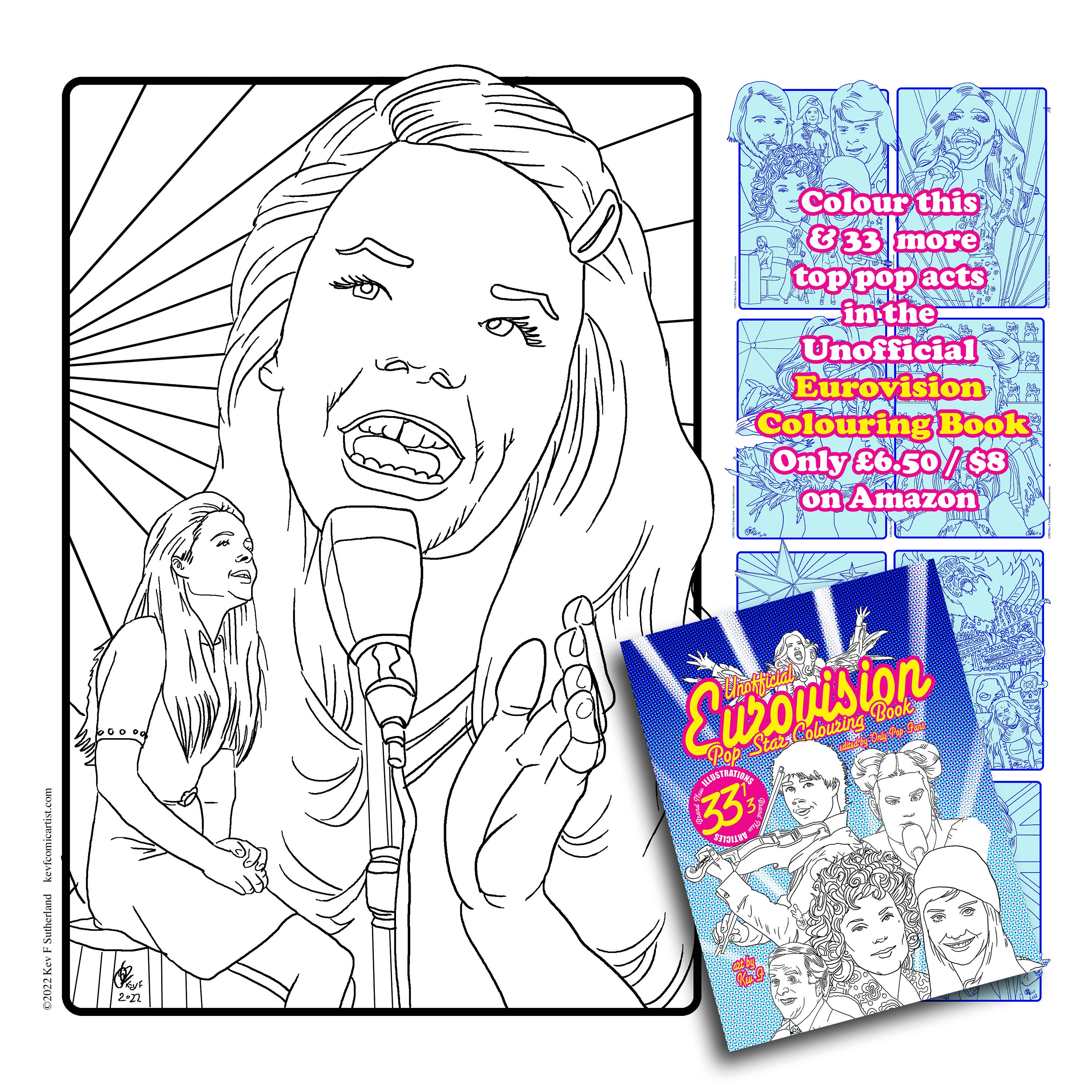 Eurovision Colouring Book - Digital Edition - Etsy