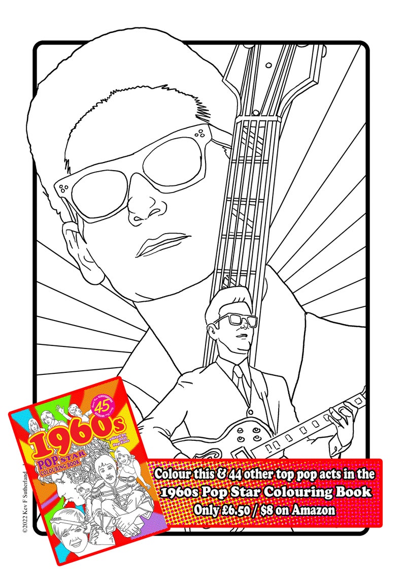 1960s Pop Star Colouring Book - Signed - Etsy
