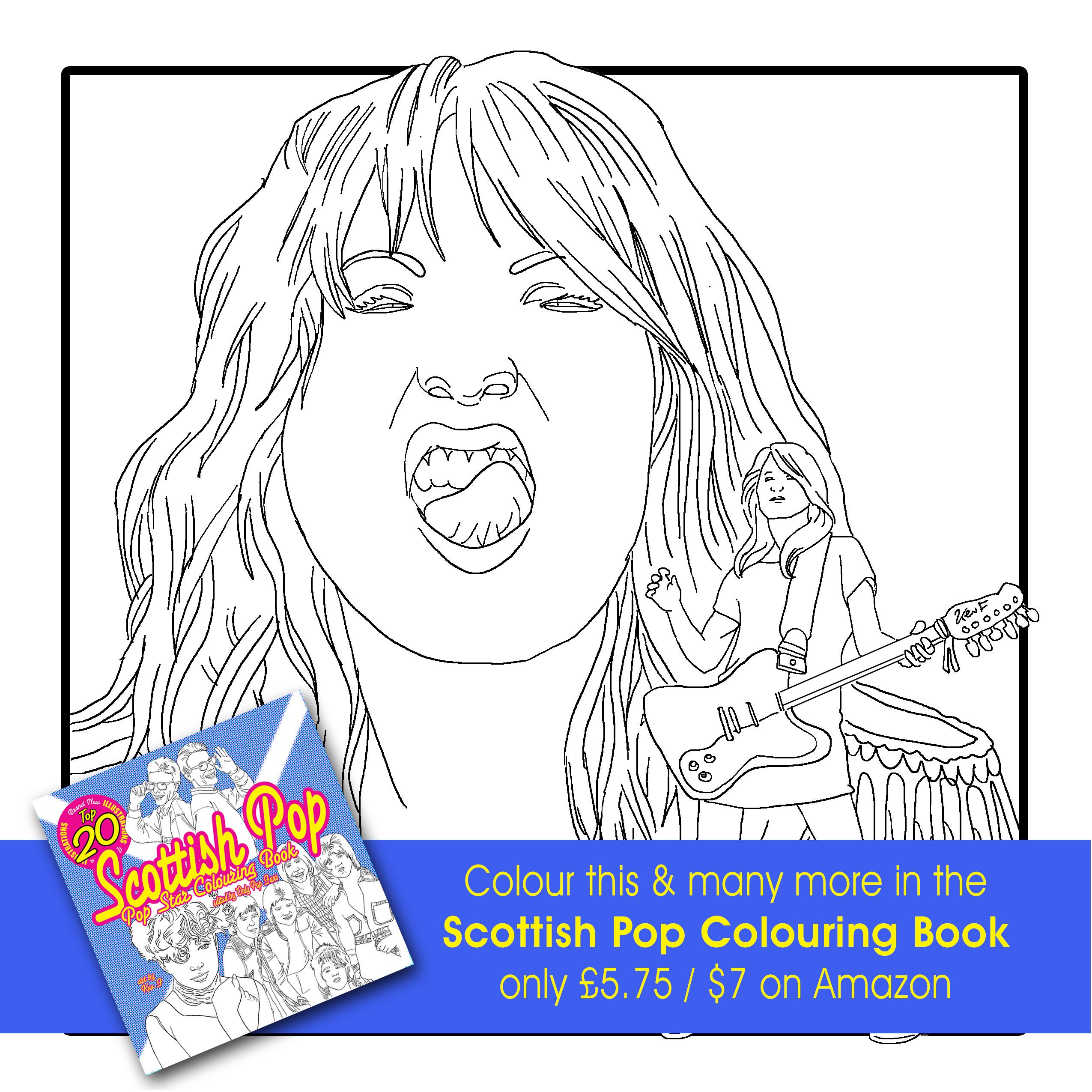 Scottish Pop Star Colouring Book - Etsy