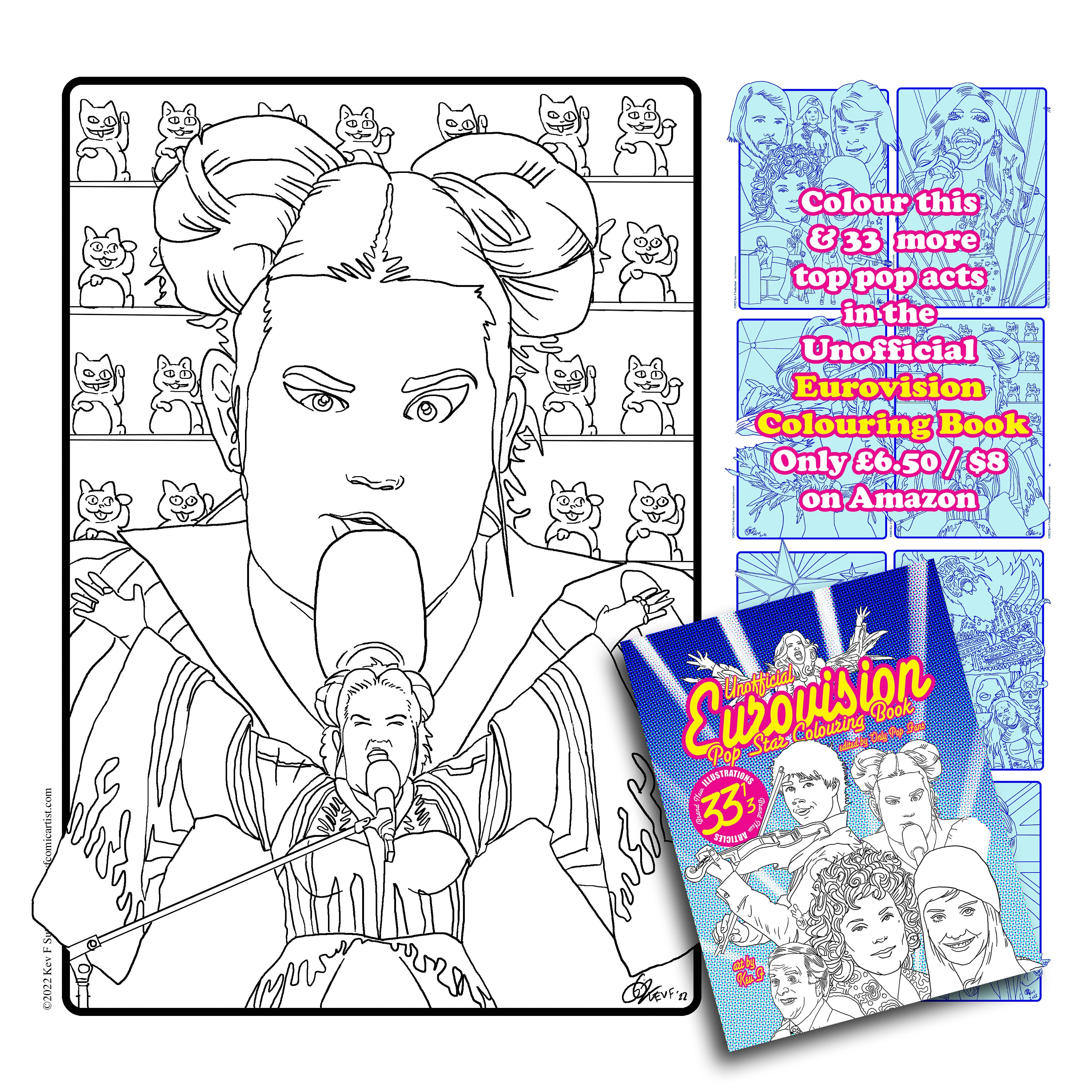 Eurovision Colouring Book - Signed - Etsy
