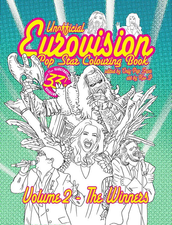 Eurovision Colouring Book Vol 2: the Winners Signed Copy - Etsy UK