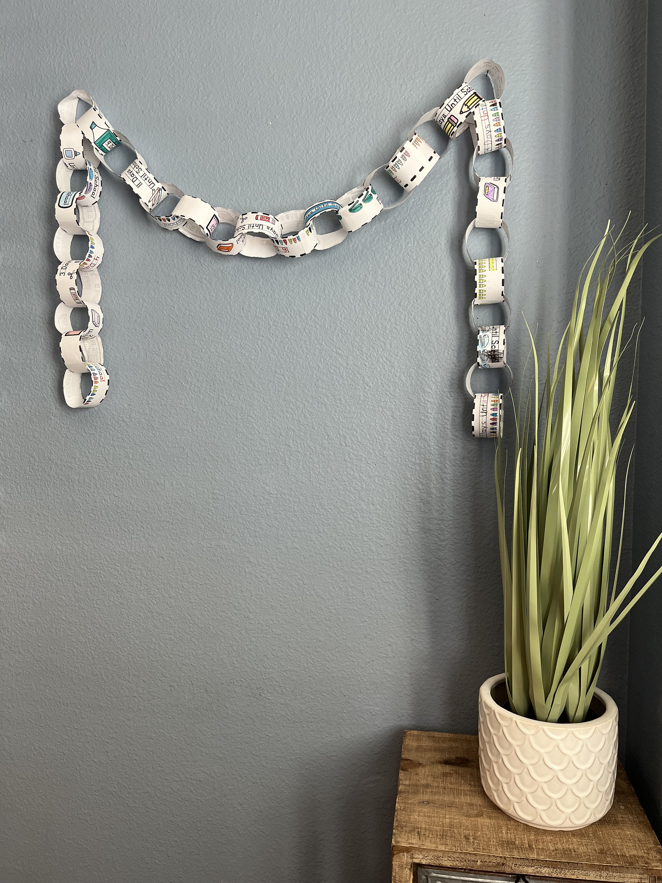 PRINTABLE School Countdown Chain - Etsy