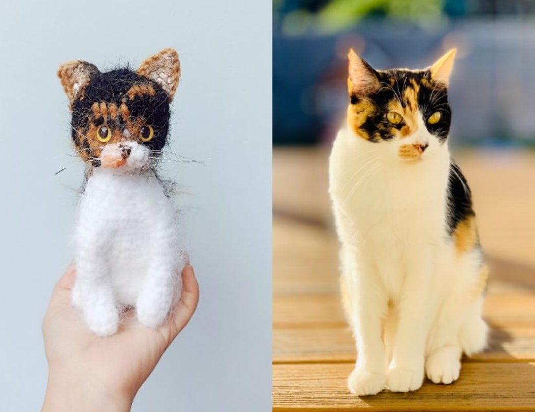 Custom Crochet Cat, Custom Cat Plush, Custom Stuffed Animal ...