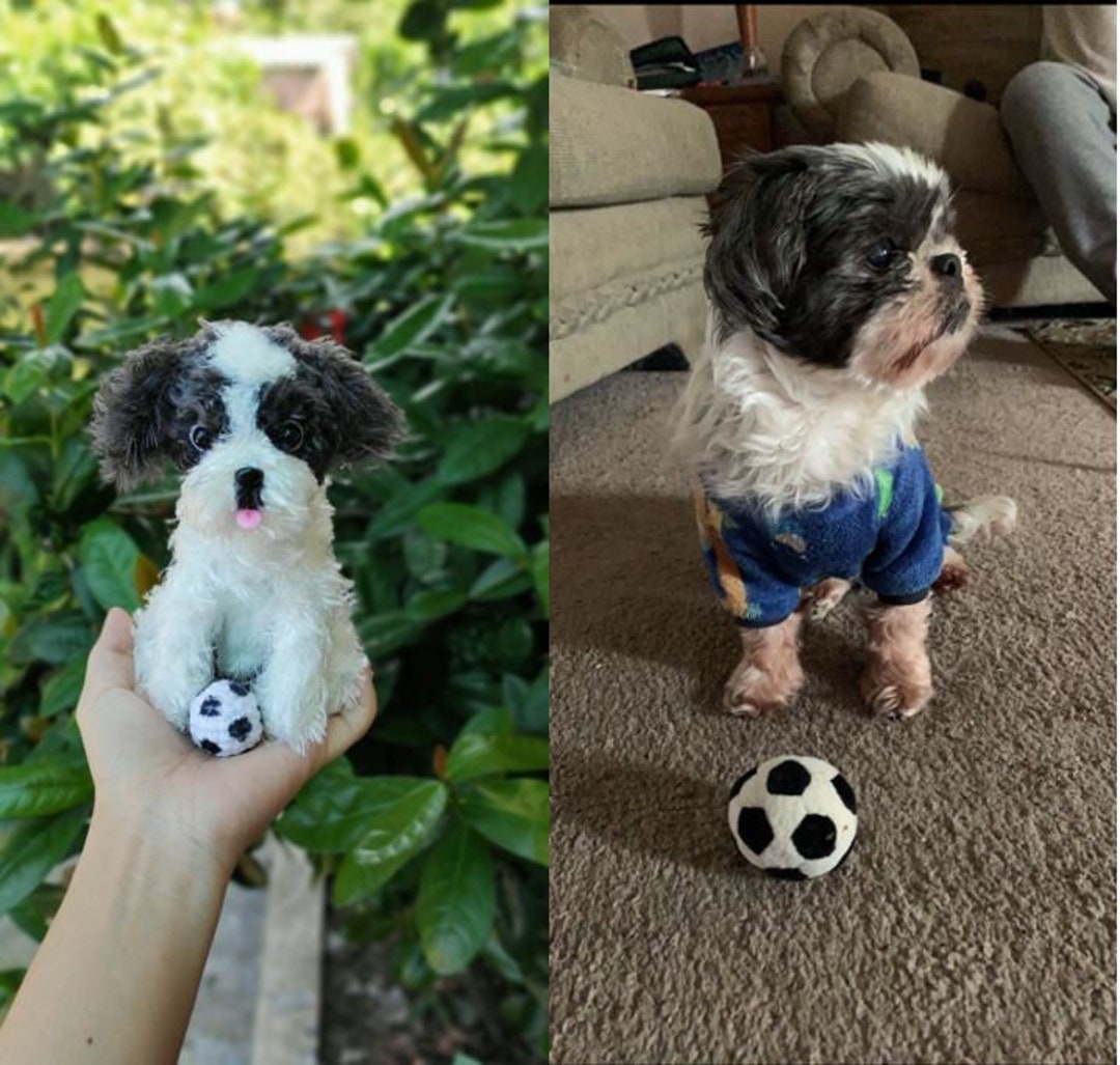 Custom Stuffed Dog, Custom Dog Plush, Custom Crochet Dog, Custom Pet ...