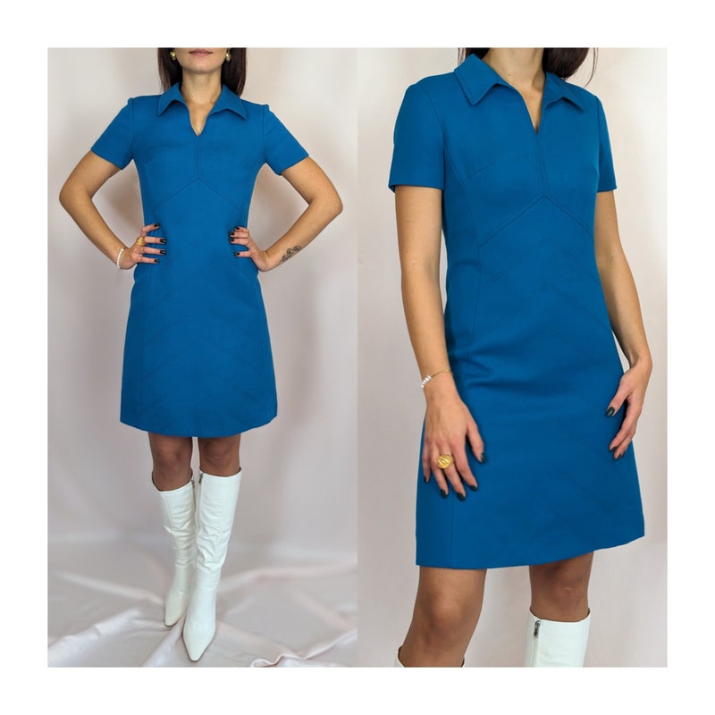 60s Mod Mini Dress - Etsy