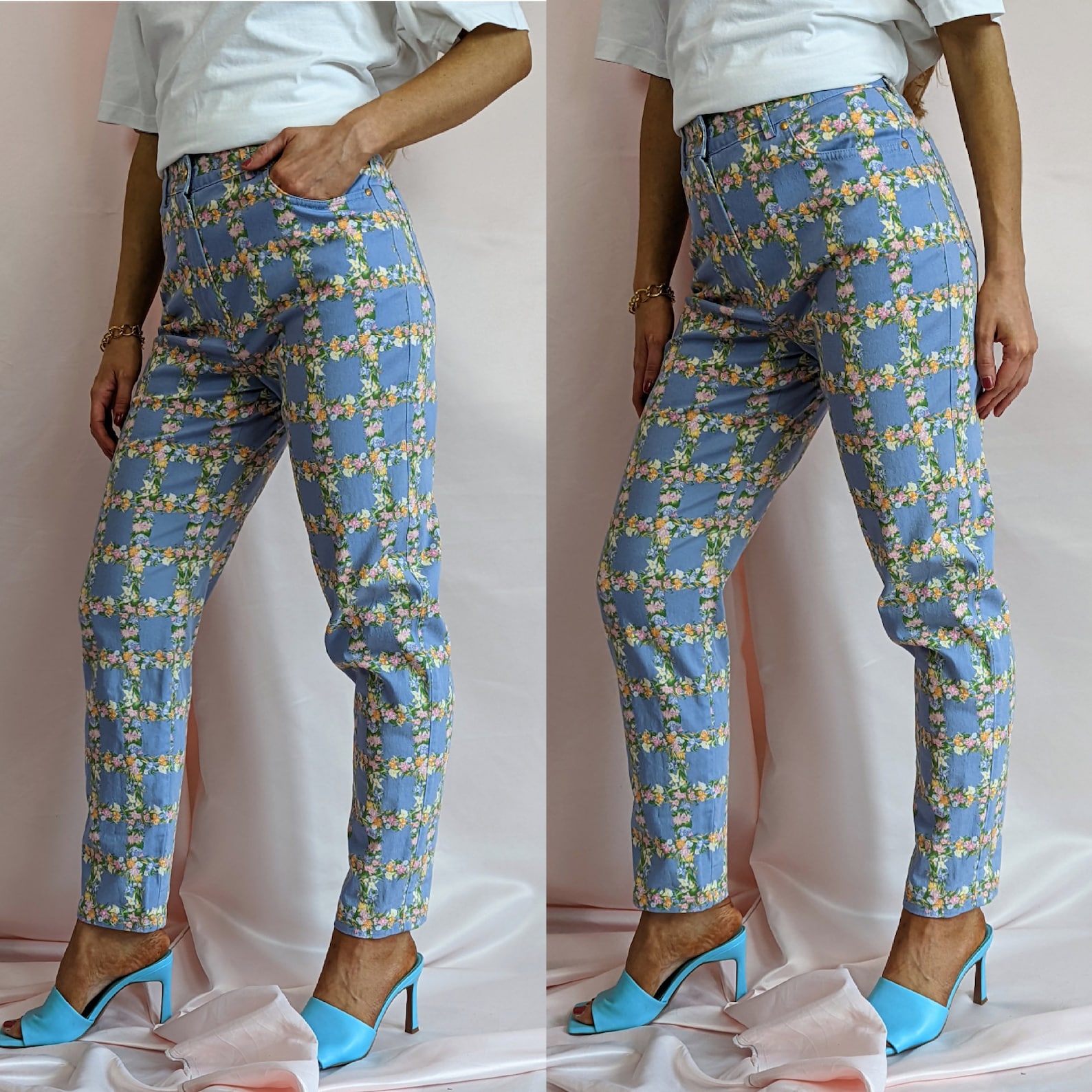 140 RARE True Vintage Laurel by Escada 1990s Cotton Floral - Etsy