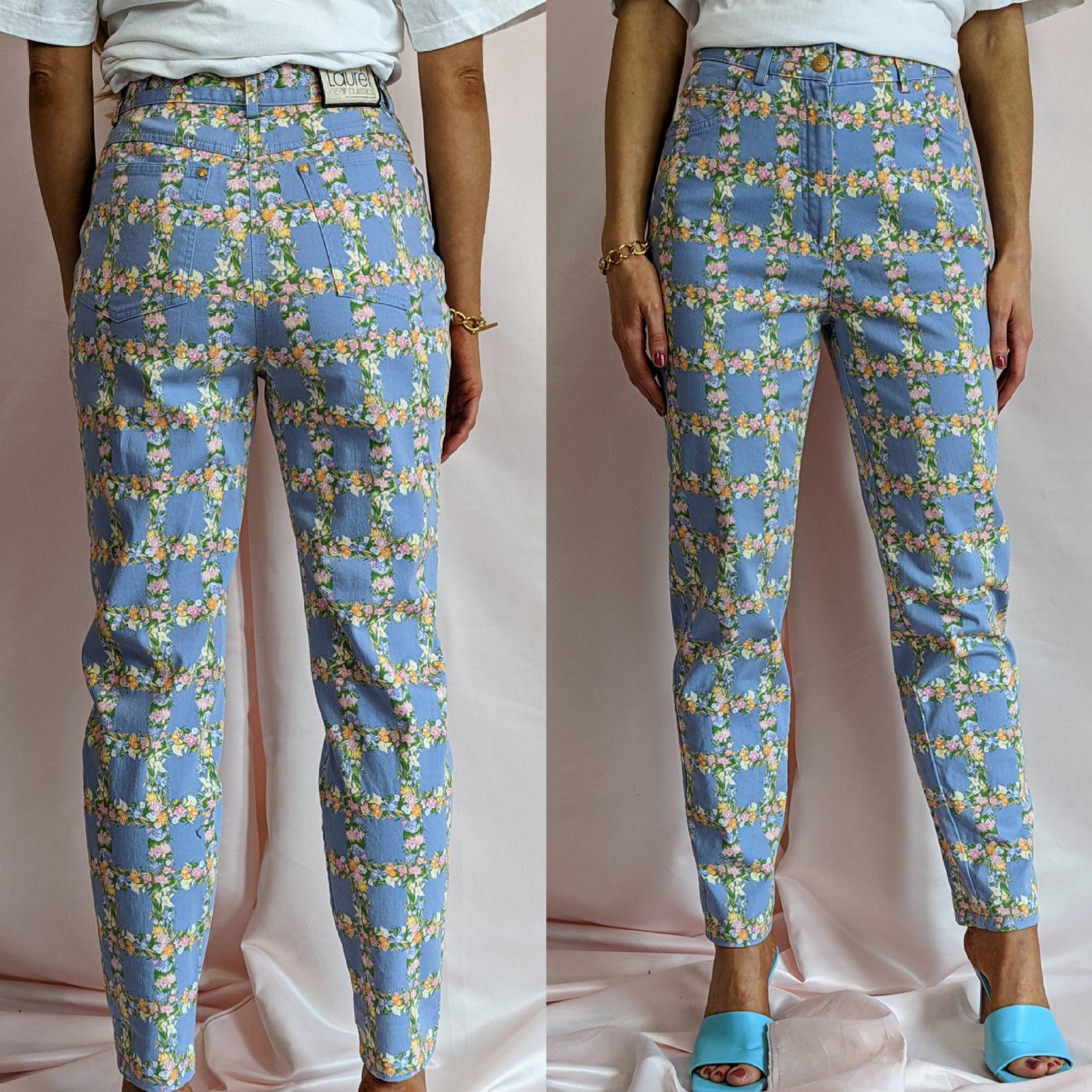 140 RARE True Vintage Laurel by Escada 1990s Cotton Floral - Etsy