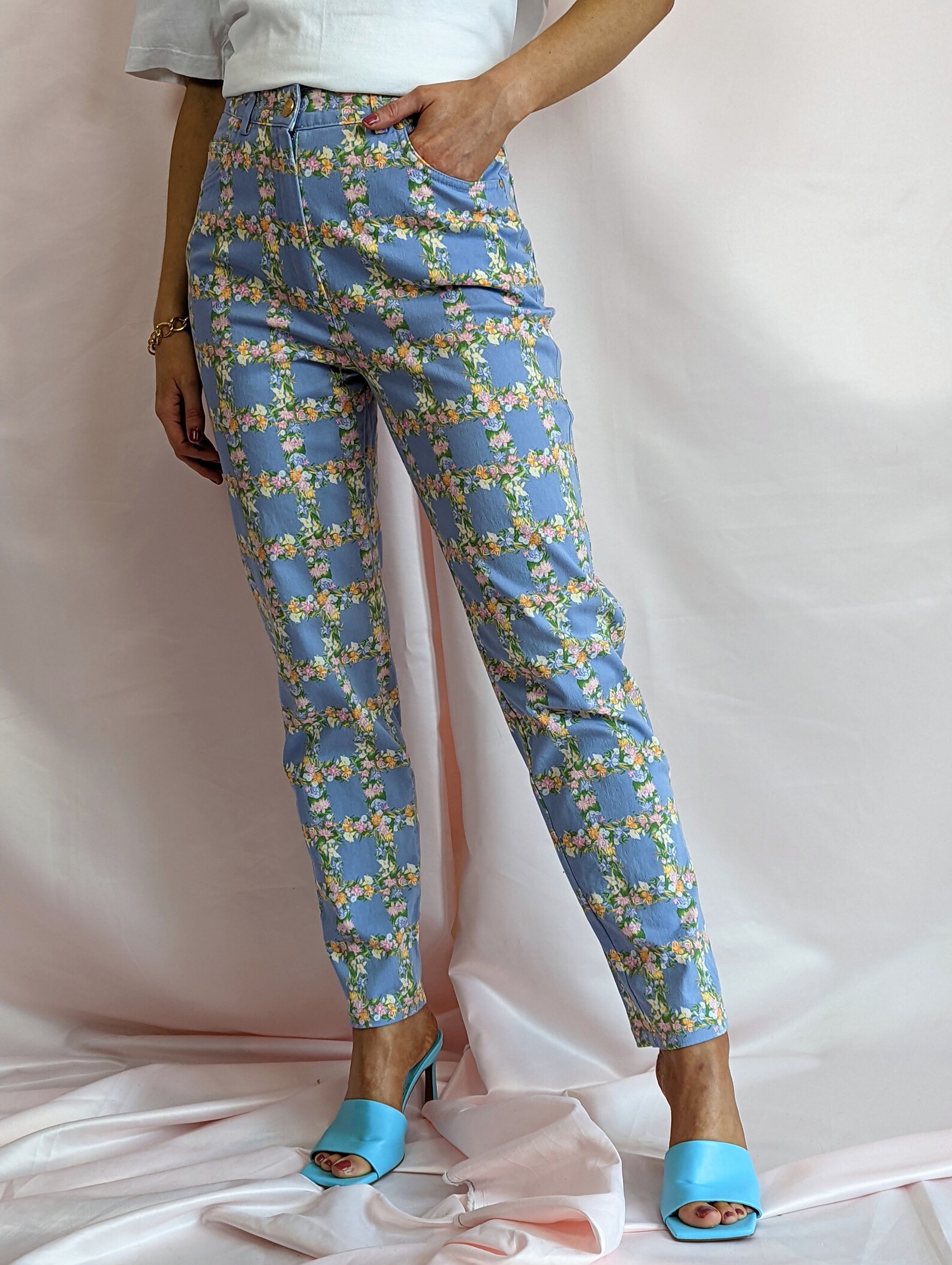 140 RARE True Vintage Laurel by Escada 1990s Cotton Floral - Etsy