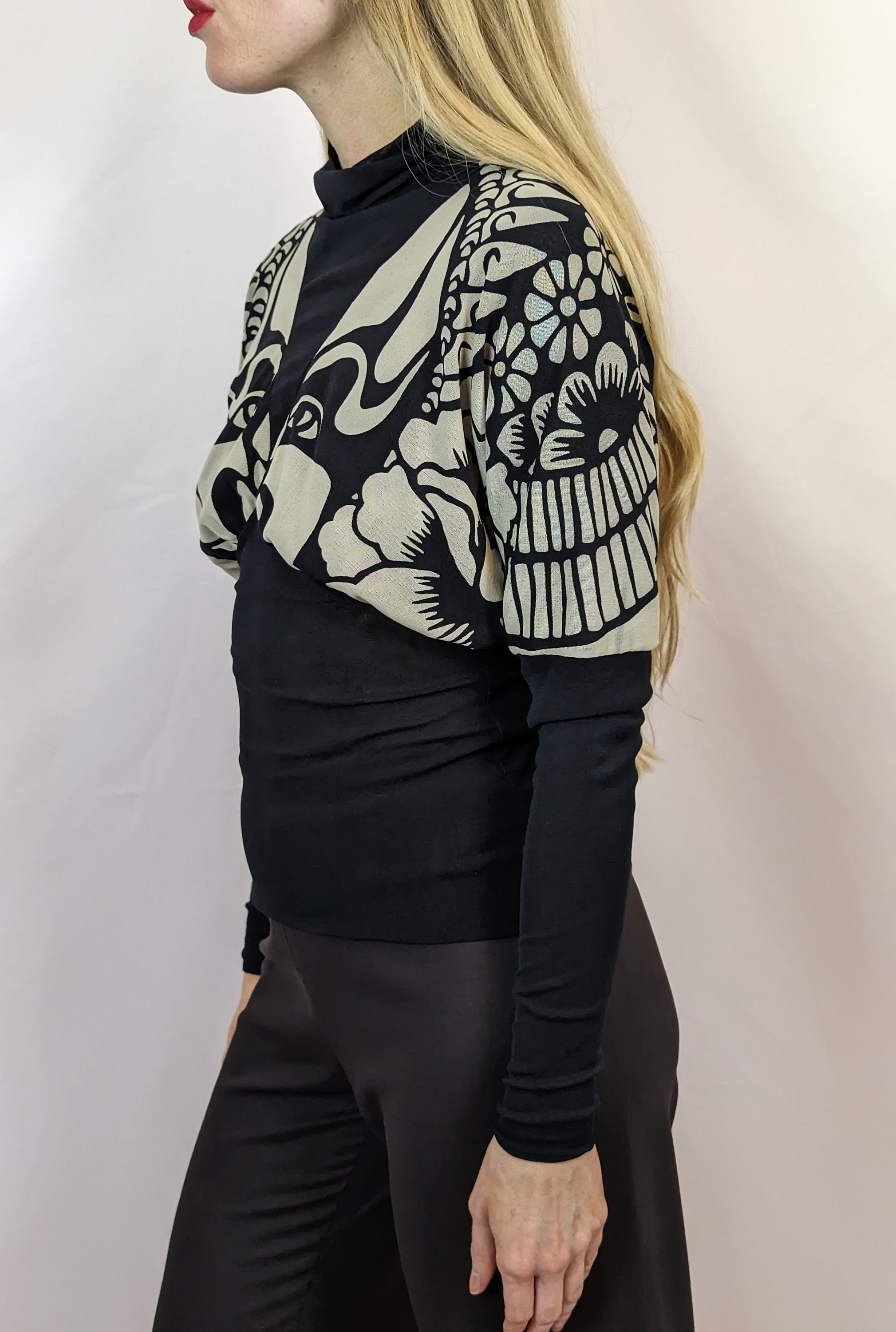 140 RARE True Vintage 2000s Y2K Vivienne Tam Unusual Mutton Leg Sleeve ...