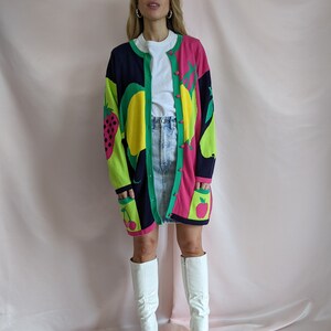 True Vintage 1990s 100% Cotton Carlo Colucci Bright Quirky Color Block ...