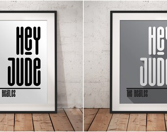 Beatles Hey Jude Poster - Etsy